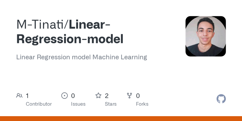 Mohammad Tinati on LinkedIn: GitHub - M-Tinati/Linear-Regression-model ... Mohammad Tinati on LinkedIn: GitHub - M-Tinati/Linear-Regression-model ...