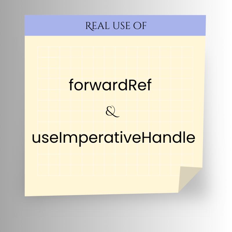 Deep Shah on LinkedIn: The real use of forwardRef and ... Deep Shah on LinkedIn: The real use of forwardRef and ...