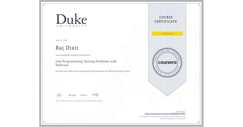 Raj Aryan Dixit on LinkedIn: Completion Certificate for Java ... Raj Aryan Dixit on LinkedIn: Completion Certificate for Java ...