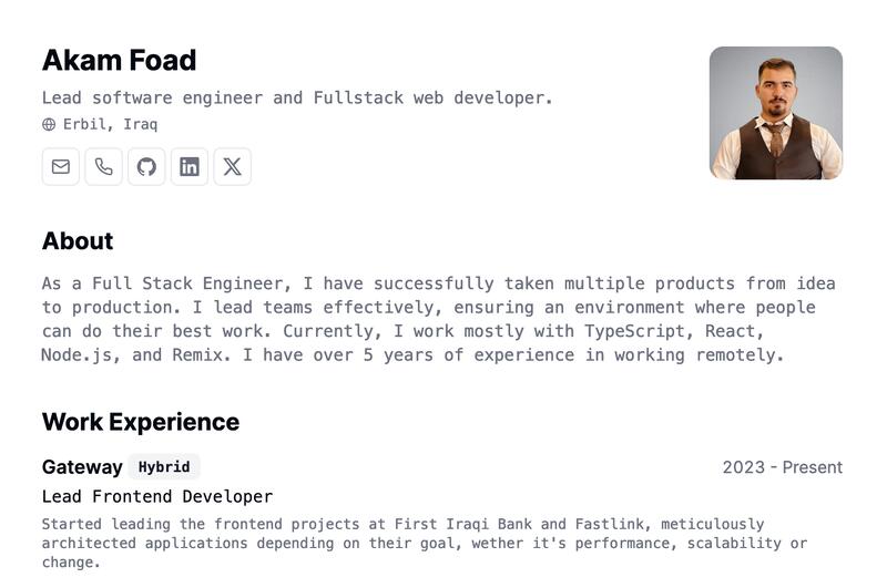 Akam Foad on LinkedIn: Akam Foad | Lead software engineer and Fullstack ... Akam Foad on LinkedIn: Akam Foad | Lead software engineer and Fullstack ...