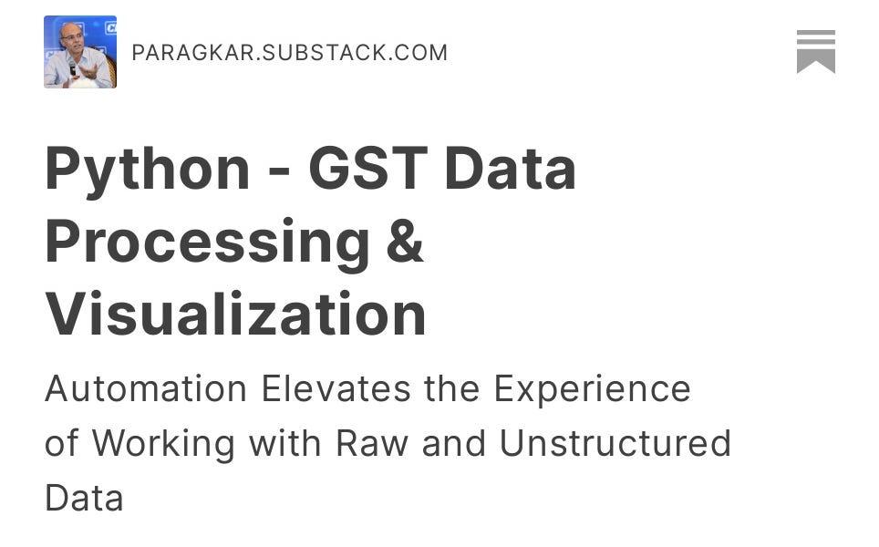 Siddarth Pai on LinkedIn: Python - GST Data Processing & Visualization Siddarth Pai on LinkedIn: Python - GST Data Processing & Visualization
