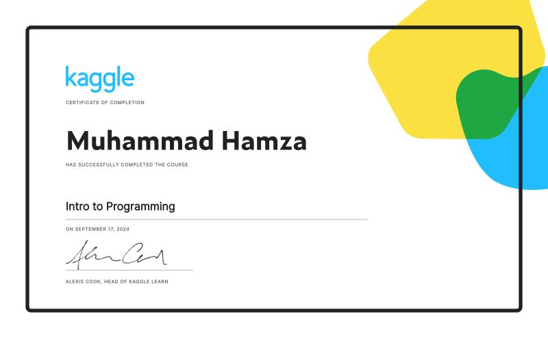 Muhammad Hamza on LinkedIn: Muhammad Hamza completed the Intro to ... Muhammad Hamza on LinkedIn: Muhammad Hamza completed the Intro to ...