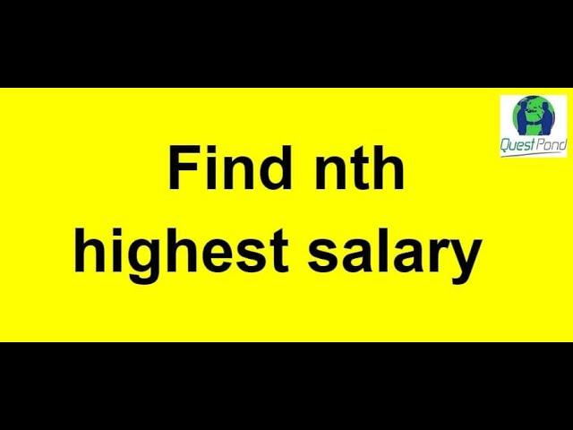 Abdul Hai on LinkedIn: Find nth highest salary in sql server | sql ... Abdul Hai on LinkedIn: Find nth highest salary in sql server | sql ...
