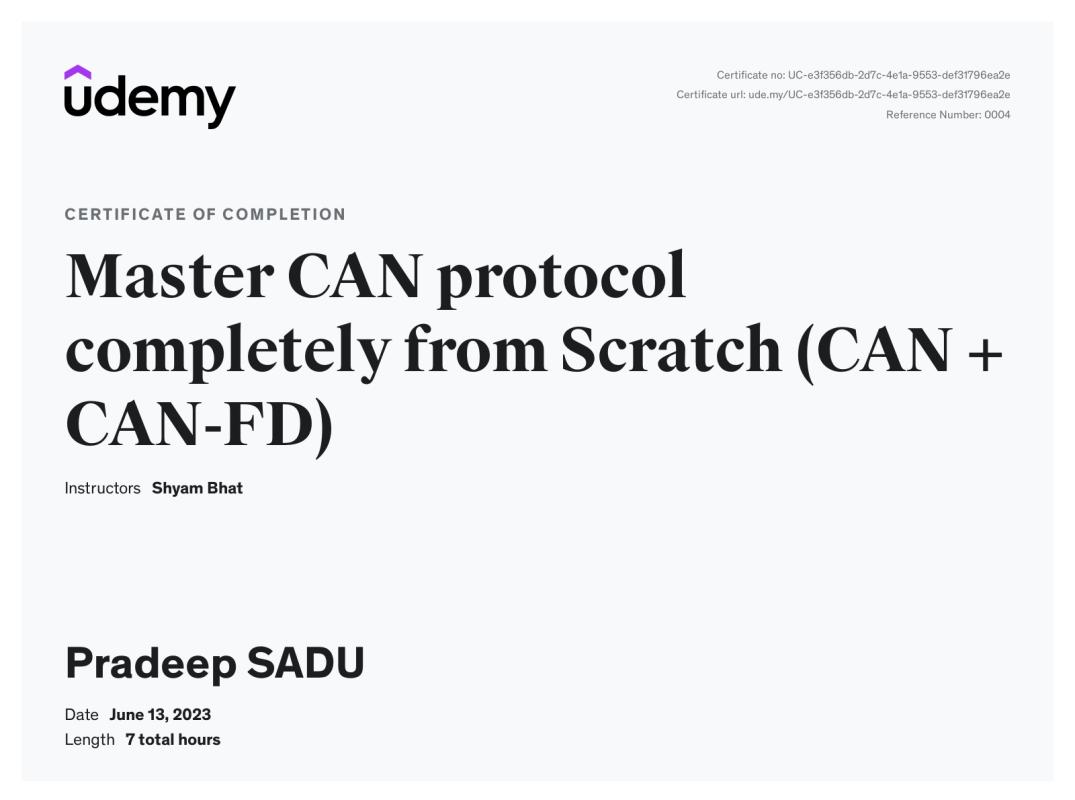 Udemy Course Completion Certificate | Pradeep Sadu Udemy Course Completion Certificate | Pradeep Sadu