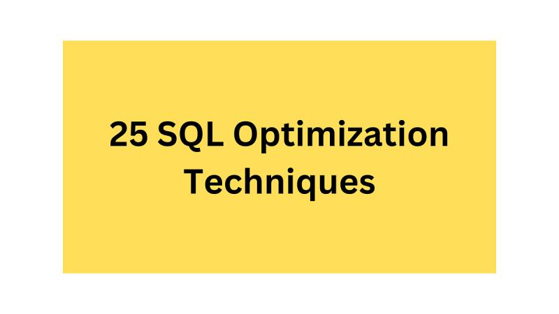Sophia C. on LinkedIn: Optimizing SQL Queries: 25 Techniques for ... Sophia C. on LinkedIn: Optimizing SQL Queries: 25 Techniques for ...