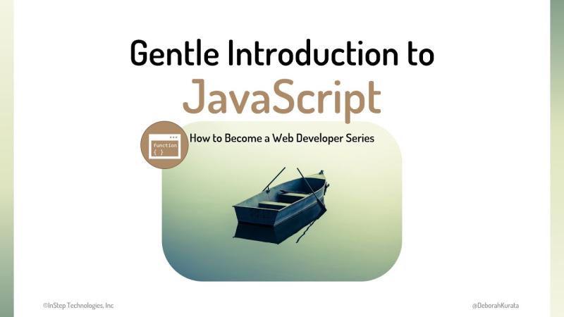 Deborah Kurata on LinkedIn: Introduction to JavaScript (Clip 1): Gentle ... Deborah Kurata on LinkedIn: Introduction to JavaScript (Clip 1): Gentle ...