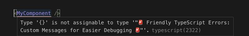 Nofar Baranes on LinkedIn: Friendly TypeScript Errors: Custom Messages ... Nofar Baranes on LinkedIn: Friendly TypeScript Errors: Custom Messages ...