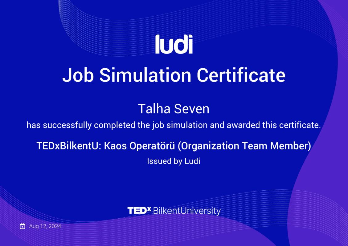 Job Simulation Certificate | Talha Seven Job Simulation Certificate | Talha Seven