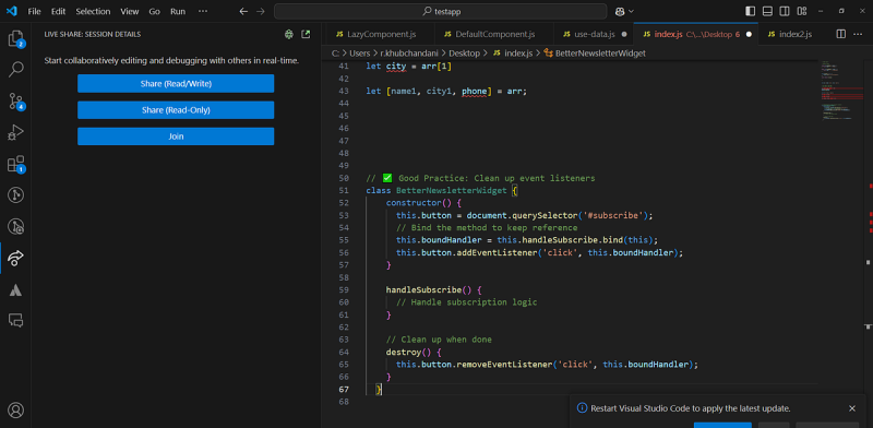 Ramkumar Khubchandani on LinkedIn: JavaScript Memory Leak Examples and ... Ramkumar Khubchandani on LinkedIn: JavaScript Memory Leak Examples and ...