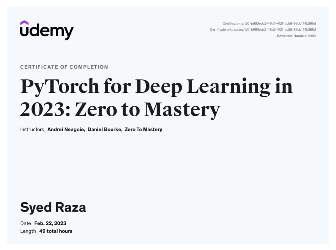 Syed Raza Imam Zaidi on LinkedIn: Udemy Course Completion Certificate Syed Raza Imam Zaidi on LinkedIn: Udemy Course Completion Certificate