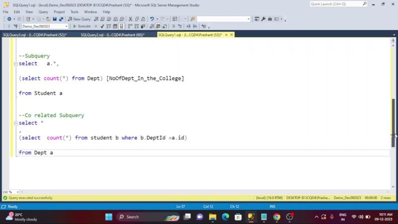 Shrikant Khode on LinkedIn: Difference between Sub Query Vs Co -Related ... Shrikant Khode on LinkedIn: Difference between Sub Query Vs Co -Related ...