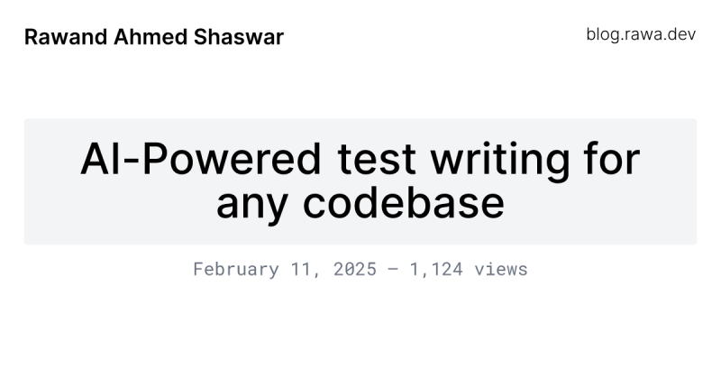 Cactus: AI-Powered Test Writing for any codebase | Rawand Ahmed Shaswar Cactus: AI-Powered Test Writing for any codebase | Rawand Ahmed Shaswar