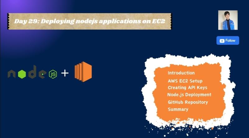 Vishesh Ghule on LinkedIn: Day 29: Deploying nodejs application on AWS EC2 Vishesh Ghule on LinkedIn: Day 29: Deploying nodejs application on AWS EC2
