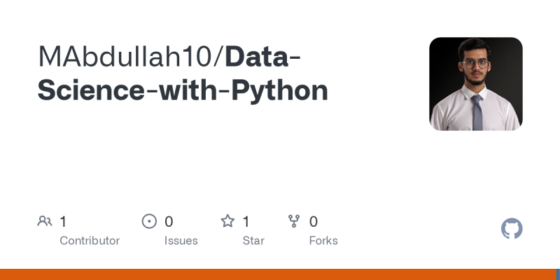 Muhammad Abdullah on LinkedIn: GitHub - MAbdullah10/Data-Science-with ... Muhammad Abdullah on LinkedIn: GitHub - MAbdullah10/Data-Science-with ...