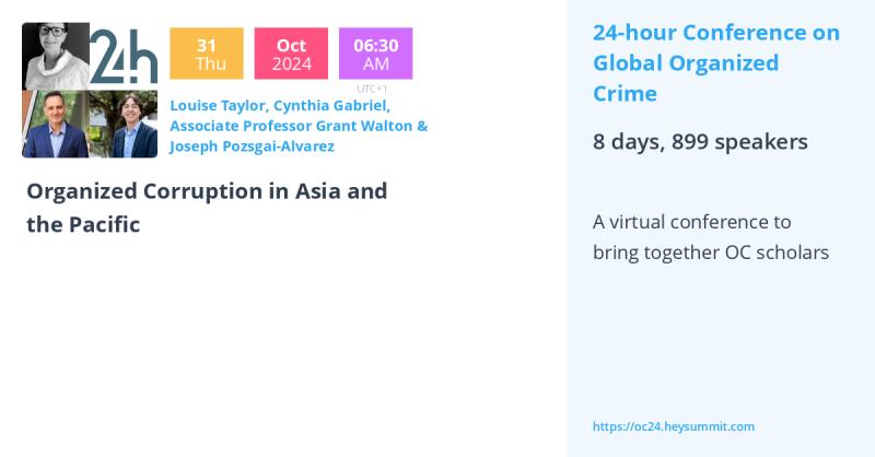 Ana Castro on LinkedIn: 24-hour Conference on Global Organized Crime Ana Castro on LinkedIn: 24-hour Conference on Global Organized Crime