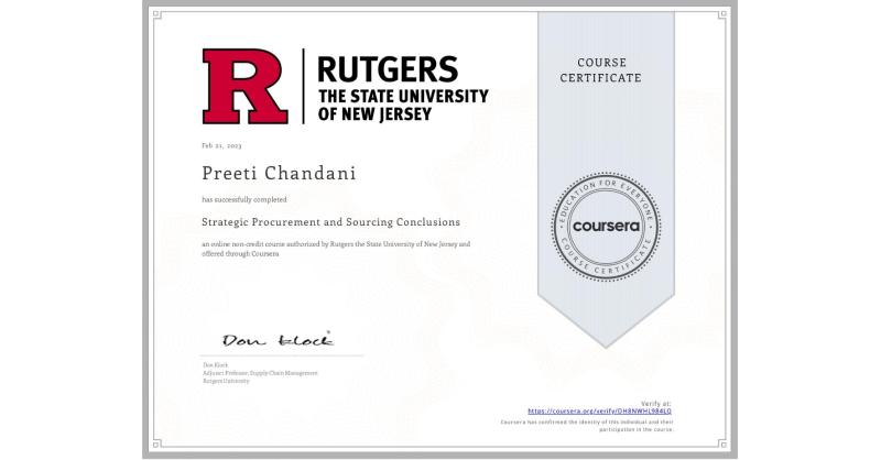 Preeti Chandani on LinkedIn: Completion Certificate for Strategic ... Preeti Chandani on LinkedIn: Completion Certificate for Strategic ...