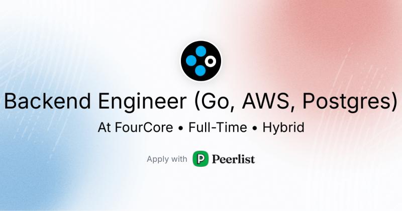 Yogini Bende on LinkedIn: Backend Engineer (Go, AWS, Postgres) at FourCore Yogini Bende on LinkedIn: Backend Engineer (Go, AWS, Postgres) at FourCore