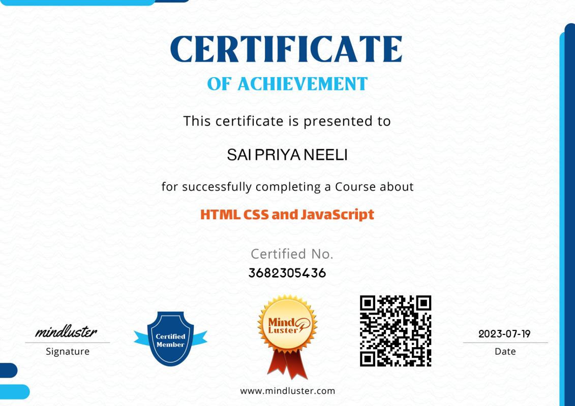 Sai priya Neeli on LinkedIn: Mind Luster - Sai Priya Neeli-HTML CSS and ... Sai priya Neeli on LinkedIn: Mind Luster - Sai Priya Neeli-HTML CSS and ...