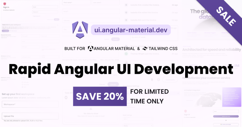 Blocks & Components by Angular Material Dev UI | Angular Material Dev Blocks & Components by Angular Material Dev UI | Angular Material Dev