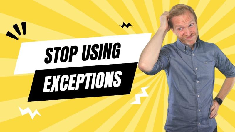 Stop Using Exceptions in C#! Here’s Why and What to Do Instead | Crippe Alm Stop Using Exceptions in C#! Here’s Why and What to Do Instead | Crippe Alm