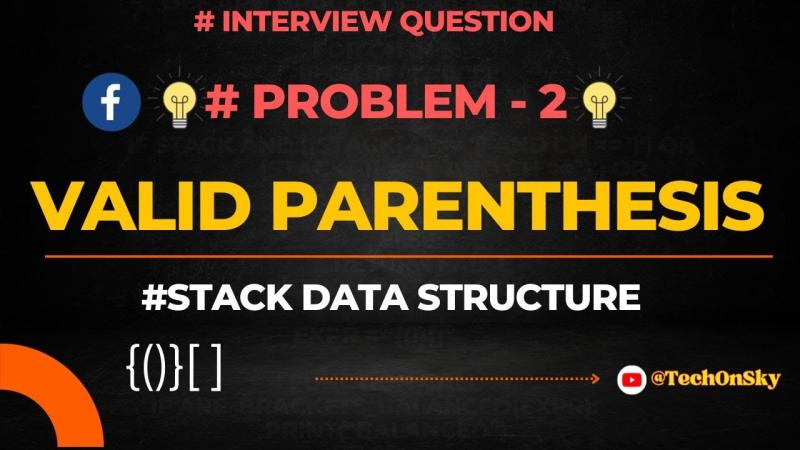 Kishan Kumar on LinkedIn: Valid Parenthesis Leetcode || Stack Data ... Kishan Kumar on LinkedIn: Valid Parenthesis Leetcode || Stack Data ...