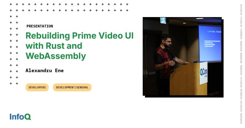 Rebuilding Prime Video UI with Rust and WebAssembly | Fernando Ike Rebuilding Prime Video UI with Rust and WebAssembly | Fernando Ike
