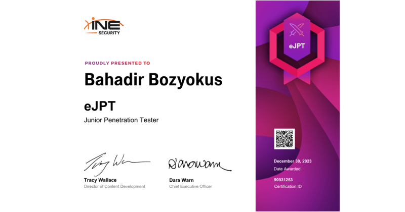 Bahadir Bozyokus on LinkedIn: Junior Penetration Tester • Bahadir ... Bahadir Bozyokus on LinkedIn: Junior Penetration Tester • Bahadir ...
