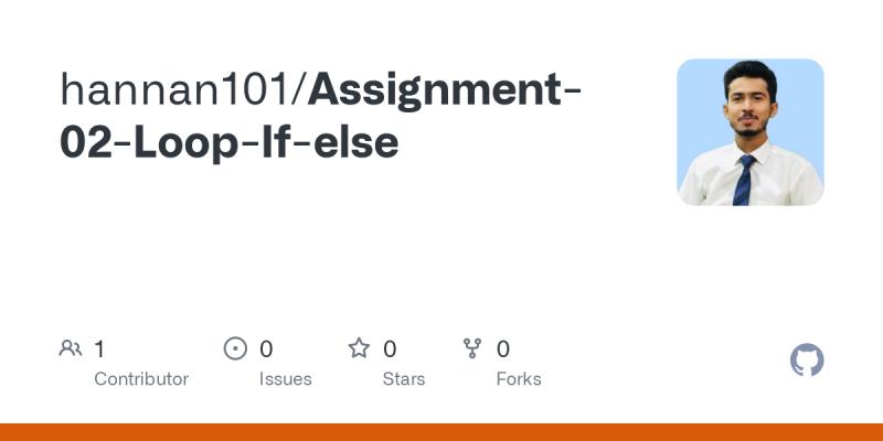 HANNAN SHAIKH on LinkedIn: GitHub - hannan101/Assignment-02 HANNAN SHAIKH on LinkedIn: GitHub - hannan101/Assignment-02