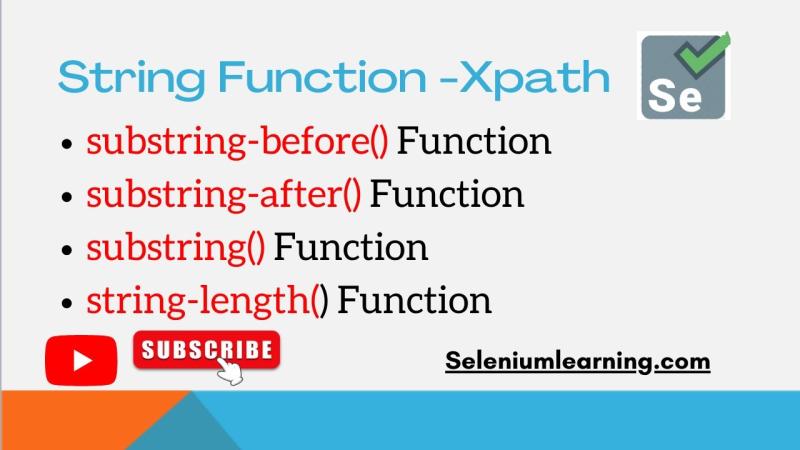 Yogendrasingh Thakur on LinkedIn: Xpath - substring, substring-after ... Yogendrasingh Thakur on LinkedIn: Xpath - substring, substring-after ...