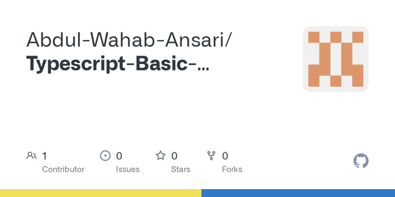 Abdul Wahab . on LinkedIn: GitHub - Abdul-Wahab-Ansari/Typescript-Basic ... Abdul Wahab . on LinkedIn: GitHub - Abdul-Wahab-Ansari/Typescript-Basic ...