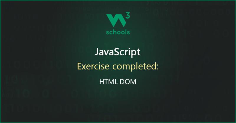 Zulfiqar ali Narejo on LinkedIn: Completed Exercise: JavaScript HTML DOM Zulfiqar ali Narejo on LinkedIn: Completed Exercise: JavaScript HTML DOM