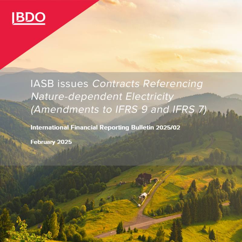 BDO Aruba on LinkedIn: IFRB 2025/02 IASB issues Contracts Referencing ... BDO Aruba on LinkedIn: IFRB 2025/02 IASB issues Contracts Referencing ...