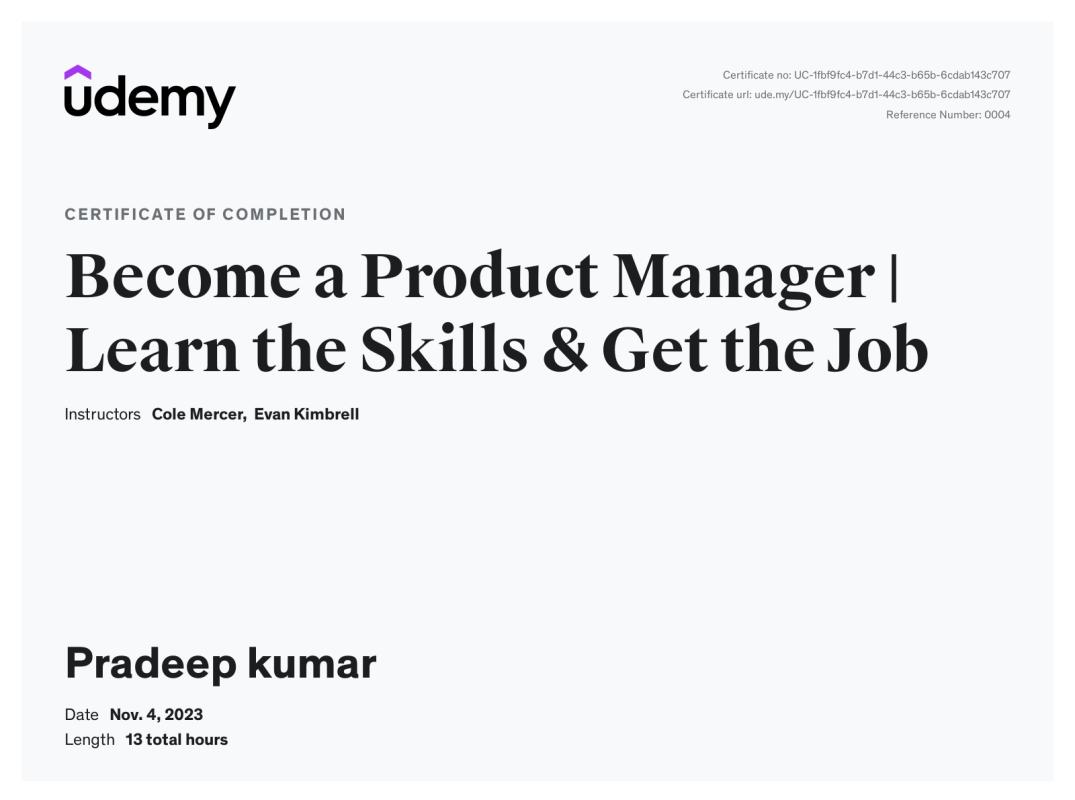 Learn about Product Management on Udemy | Pradeep Kumar posted on the ... Learn about Product Management on Udemy | Pradeep Kumar posted on the ...