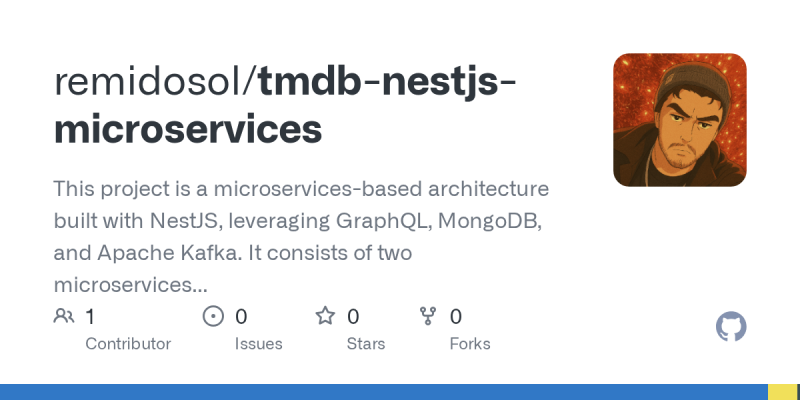 İbrahim AKSÜT on LinkedIn: GitHub - remidosol/tmdb-nestjs-microservices İbrahim AKSÜT on LinkedIn: GitHub - remidosol/tmdb-nestjs-microservices