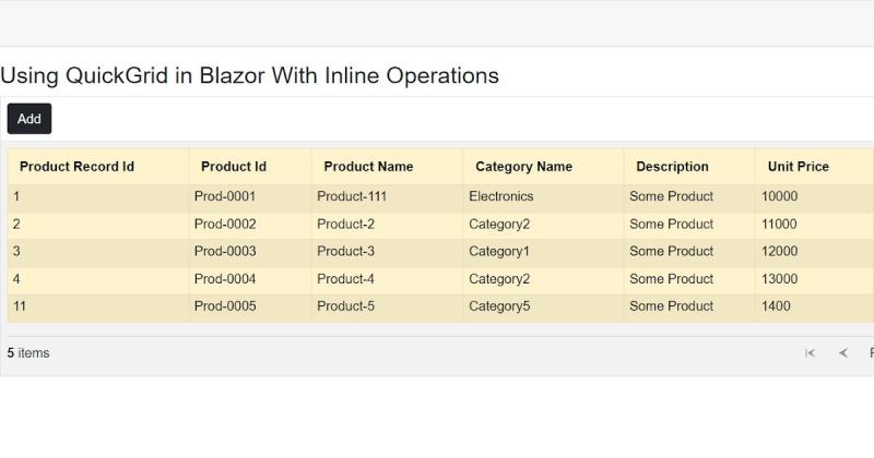 Mahesh Sabnis on LinkedIn: Blazor: Using QuickGrid to Perform the CRUD ... Mahesh Sabnis on LinkedIn: Blazor: Using QuickGrid to Perform the CRUD ...