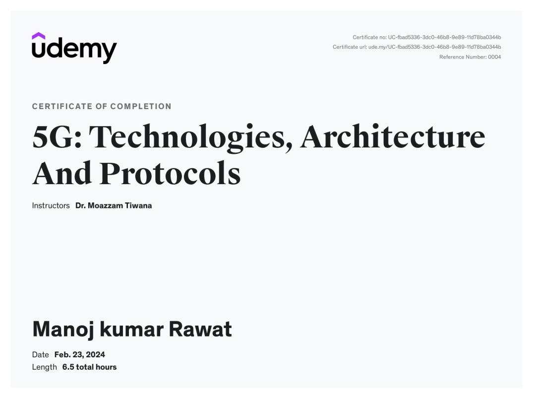 Manoj Rawat on LinkedIn: Udemy Course Completion Certificate Manoj Rawat on LinkedIn: Udemy Course Completion Certificate