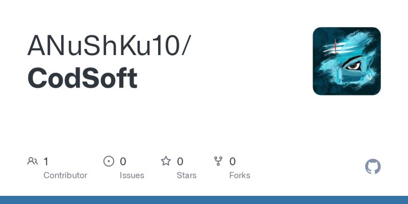 Jayanth Mayur H on LinkedIn: GitHub - ANuShKu10/CodSoft Jayanth Mayur H on LinkedIn: GitHub - ANuShKu10/CodSoft
