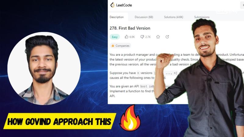 Brajmohan verma on LinkedIn: bad version leetcode dsa problem solved by ... Brajmohan verma on LinkedIn: bad version leetcode dsa problem solved by ...