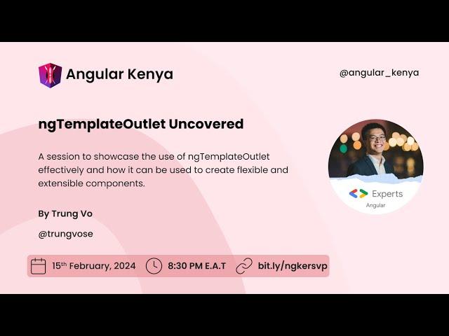 Angular Kenya on LinkedIn: ngTemplateOutlet Uncovered Angular Kenya on LinkedIn: ngTemplateOutlet Uncovered
