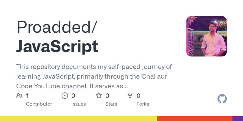GitHub - Proadded/JavaScript: This repository documents my self-paced ... GitHub - Proadded/JavaScript: This repository documents my self-paced ...