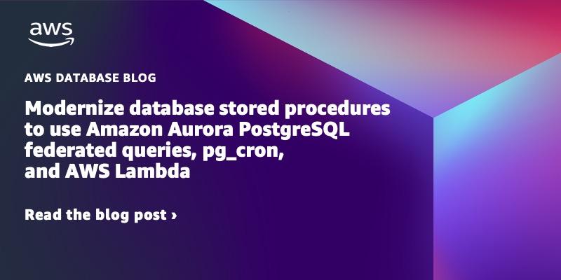 Zhen Wang on LinkedIn: Modernize database stored procedures to use ... Zhen Wang on LinkedIn: Modernize database stored procedures to use ...