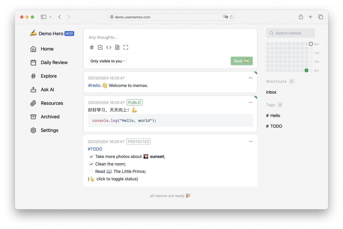 Memos fully managed open source service | OctaByte.io | OctaByte Memos fully managed open source service | OctaByte.io | OctaByte