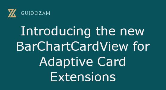 Marcel Broschk on LinkedIn: Introducing the new BarChartCardView for ... Marcel Broschk on LinkedIn: Introducing the new BarChartCardView for ...