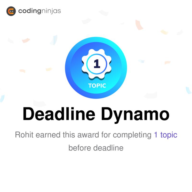 Rohit Banshiwal on LinkedIn: Codingninjas | Achievements Rohit Banshiwal on LinkedIn: Codingninjas | Achievements