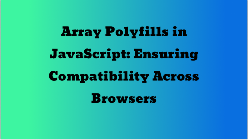 Murali Singh on LinkedIn: Array Polyfills in JavaScript Murali Singh on LinkedIn: Array Polyfills in JavaScript