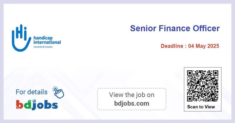 Senior Finance Officer : Handicap International (humanity & Inclusion ... Senior Finance Officer : Handicap International (humanity & Inclusion ...