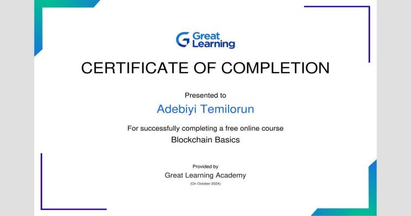 Temi Adebiyi on LinkedIn: Blockchain Basics course completion ... Temi Adebiyi on LinkedIn: Blockchain Basics course completion ...