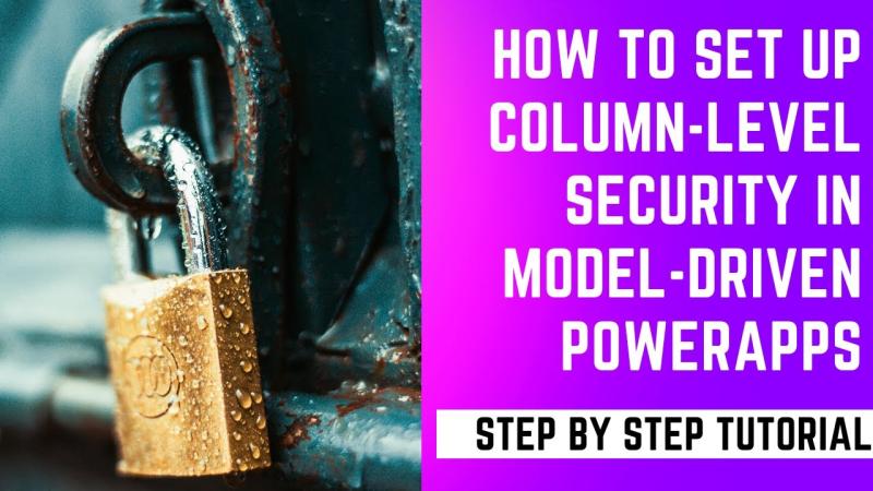 How to Set Up Column-Level Security in Model-Driven PowerApps | Steven ... How to Set Up Column-Level Security in Model-Driven PowerApps | Steven ...