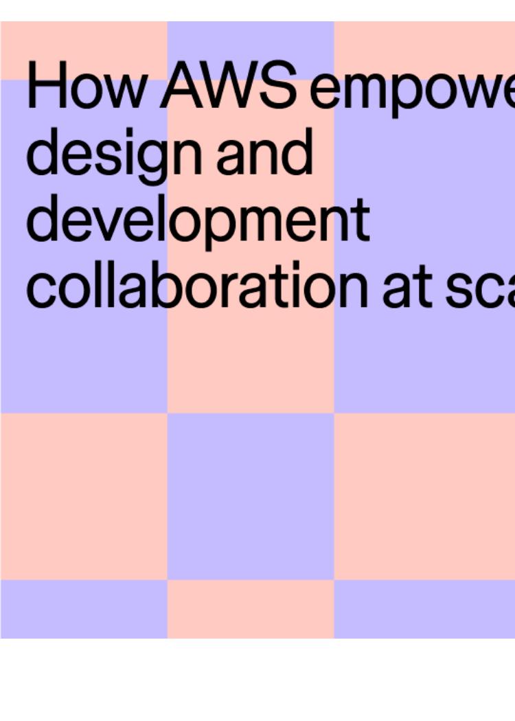 James Garner on LinkedIn: How AWS empowers design and development ... James Garner on LinkedIn: How AWS empowers design and development ...