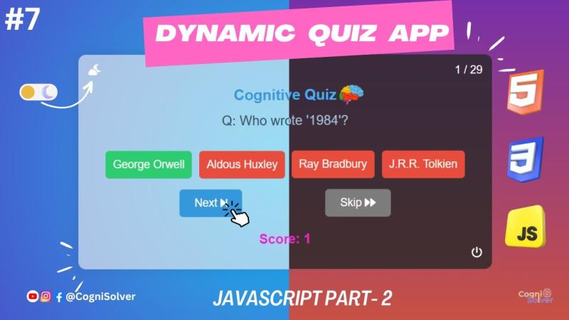 Bijay Pandey on LinkedIn: Dynamic Quiz App - JavaScript Logic ... Bijay Pandey on LinkedIn: Dynamic Quiz App - JavaScript Logic ...